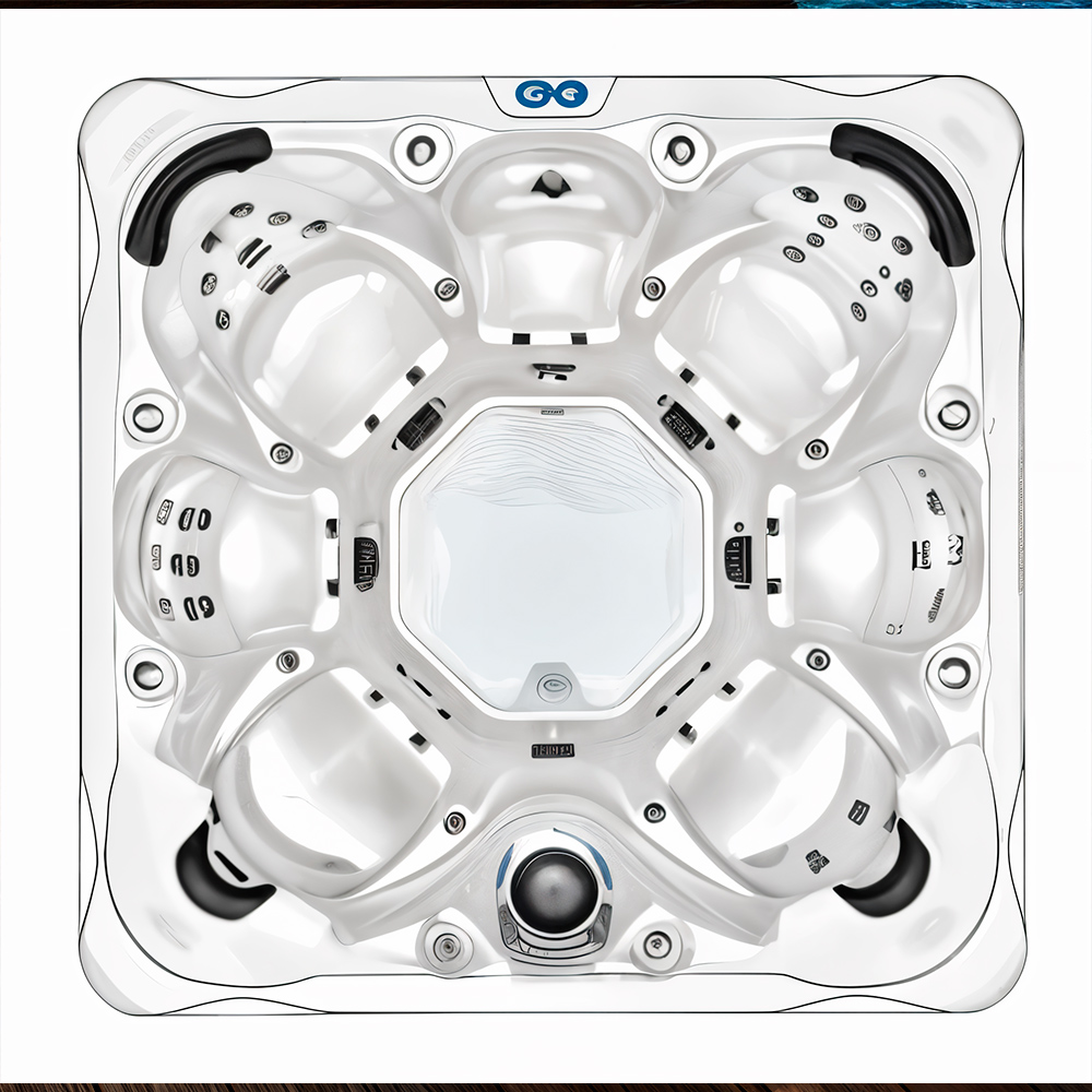 JACUZZI MALTA 224x224x88 tuscan sun - Aquasistemas Guatemala